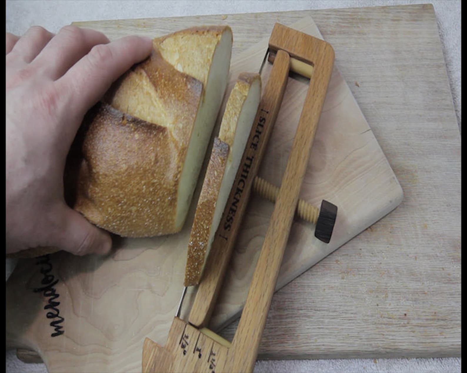 Right Handed Adjustable Bread Knife - Fiddle Knife / Bow Knife for ...