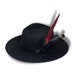 One of Kind Black Western Style Fedora Hat - Etsy