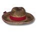 Unique Unisex Western Wide Rim Hat With Red Details - Etsy