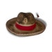 Unique Unisex Western Wide Rim Hat With Red Details - Etsy