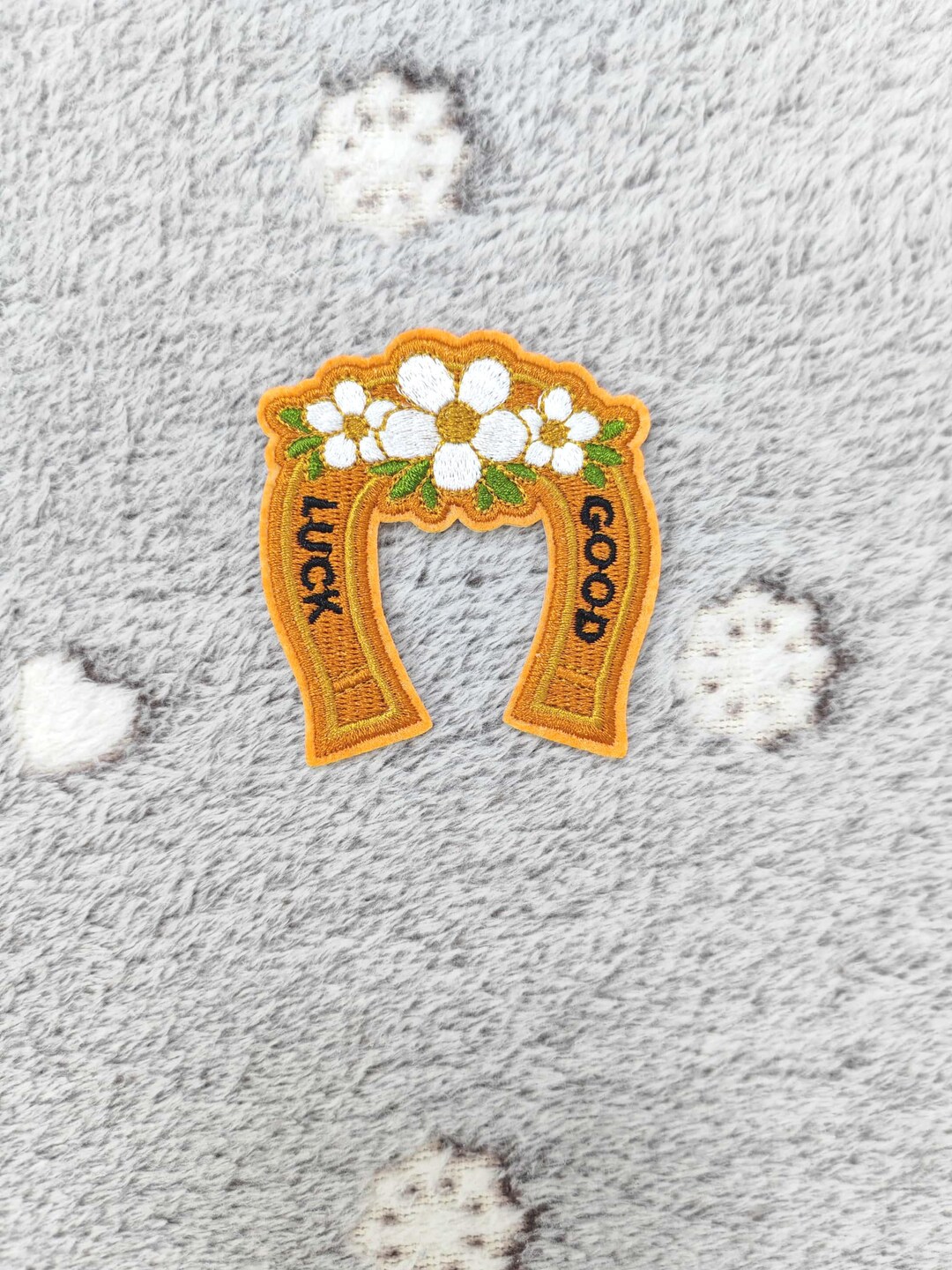 Good Luck Horseshoe Embroidered Patch: Iron-on Applique (6cm) - Etsy