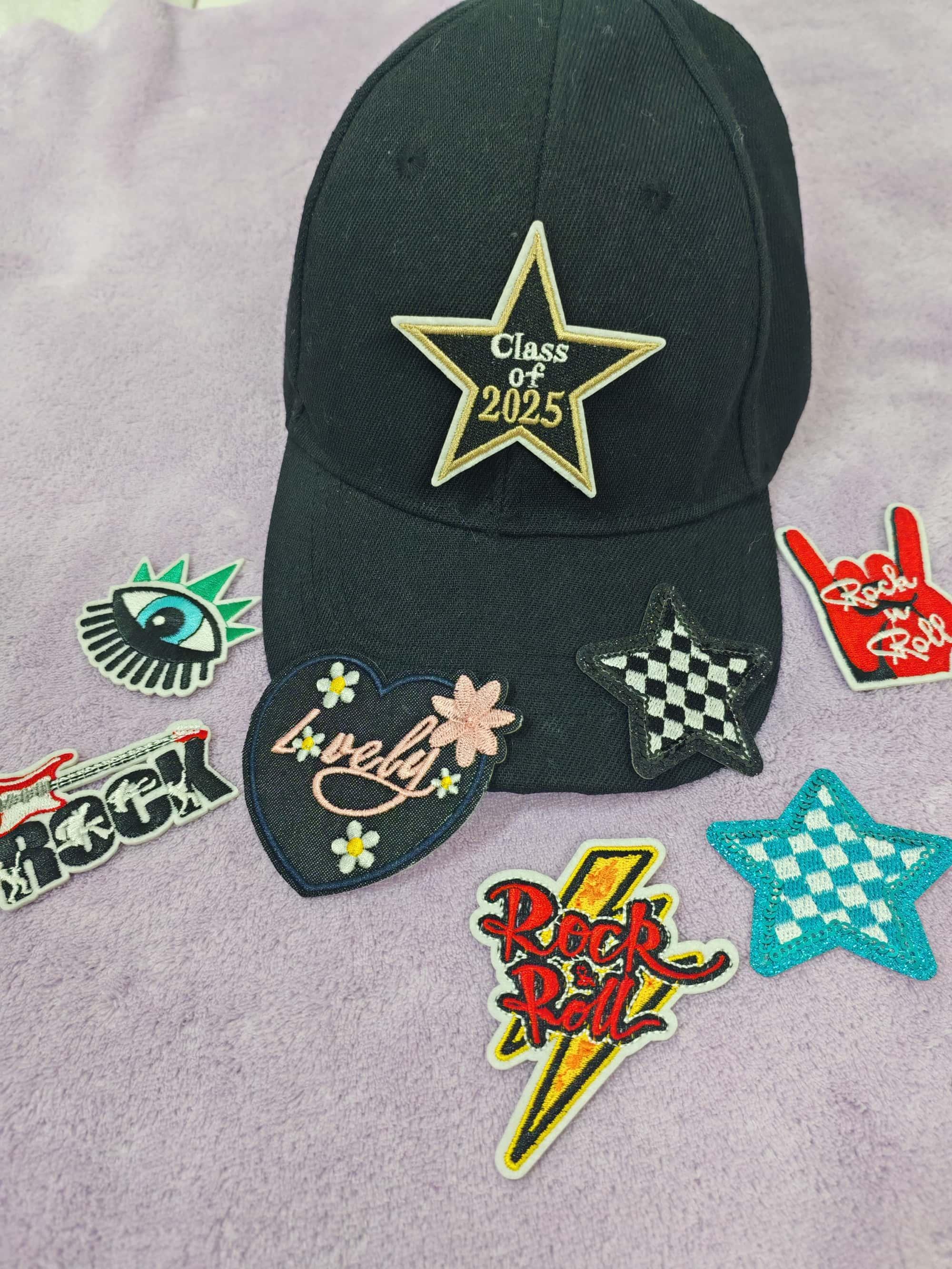 Class of 2025 Patch, Graduate Patch, Black Star Patch, Custom Trucker ...