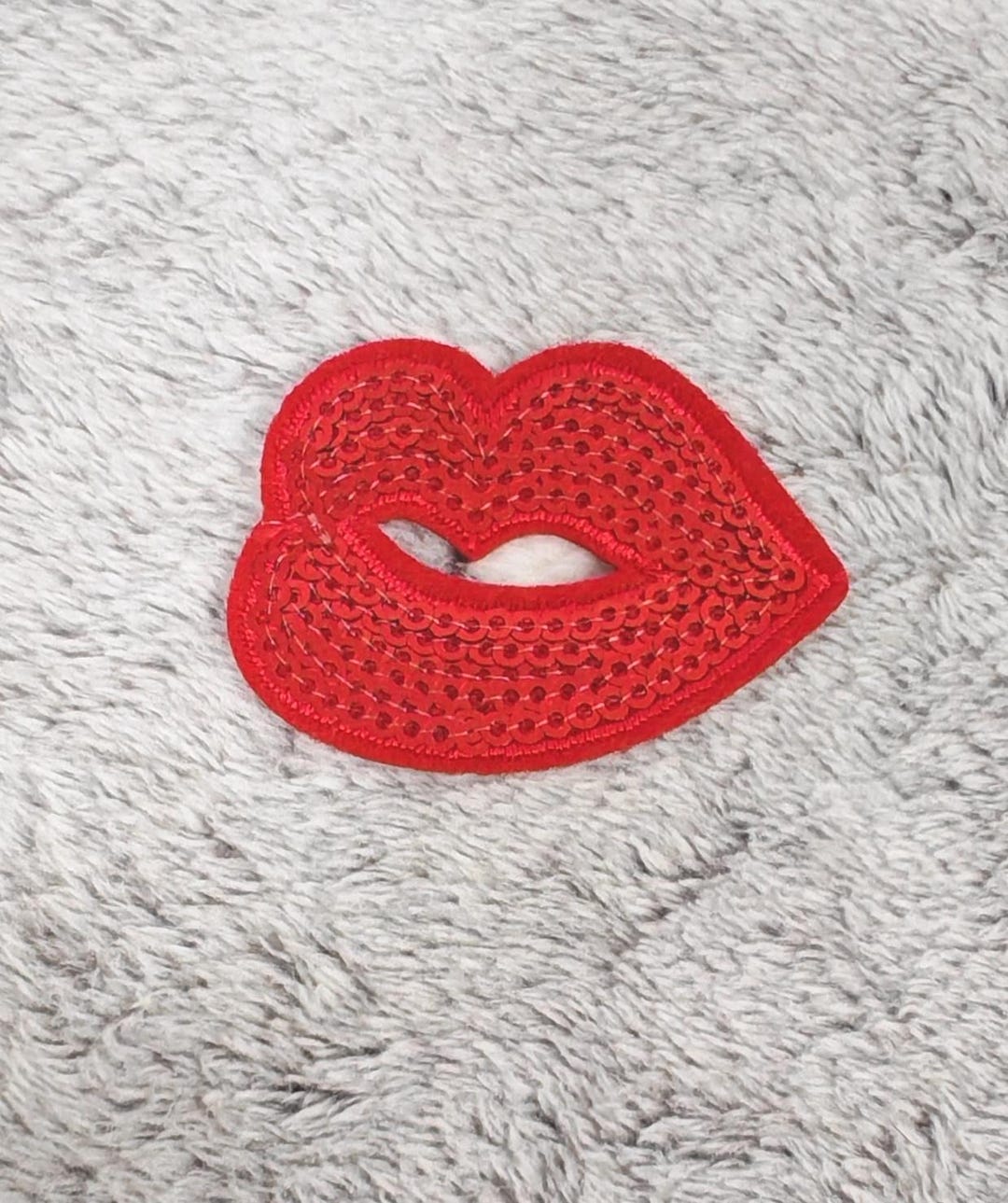 Lip Patch, Red Lips Patches, Lip Embroidery Patch,iron on Patch Applique Patches DIY Patch ...