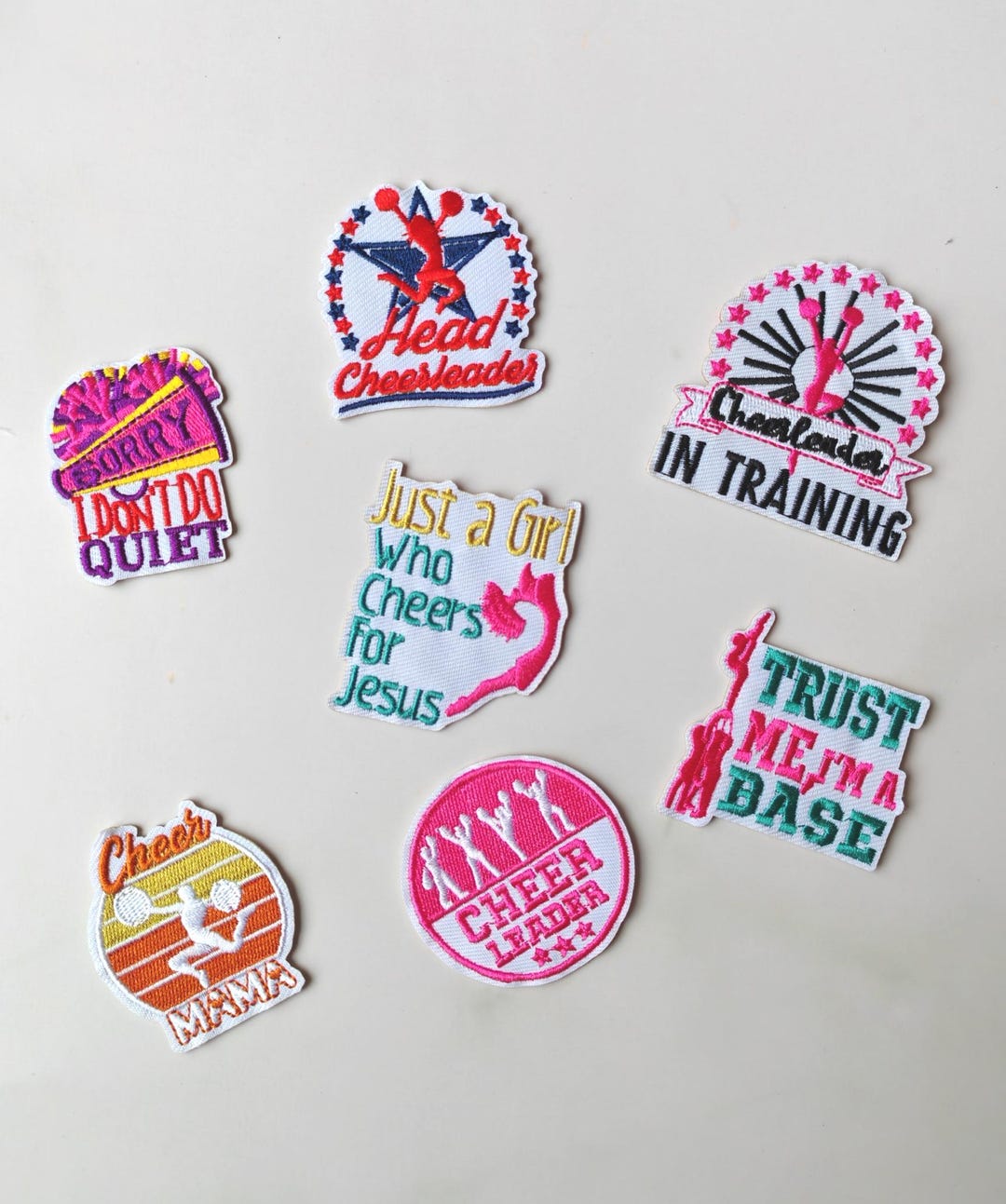 Cheer Patches, Cheerleading Patches, Iron on Cheer Patches, Cheer Mom ...