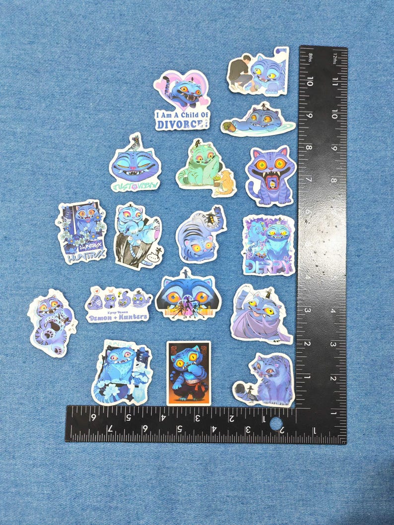 Adorable Derpy Tiger Stickers - 60- Piece Pack for Endless Creativity ...