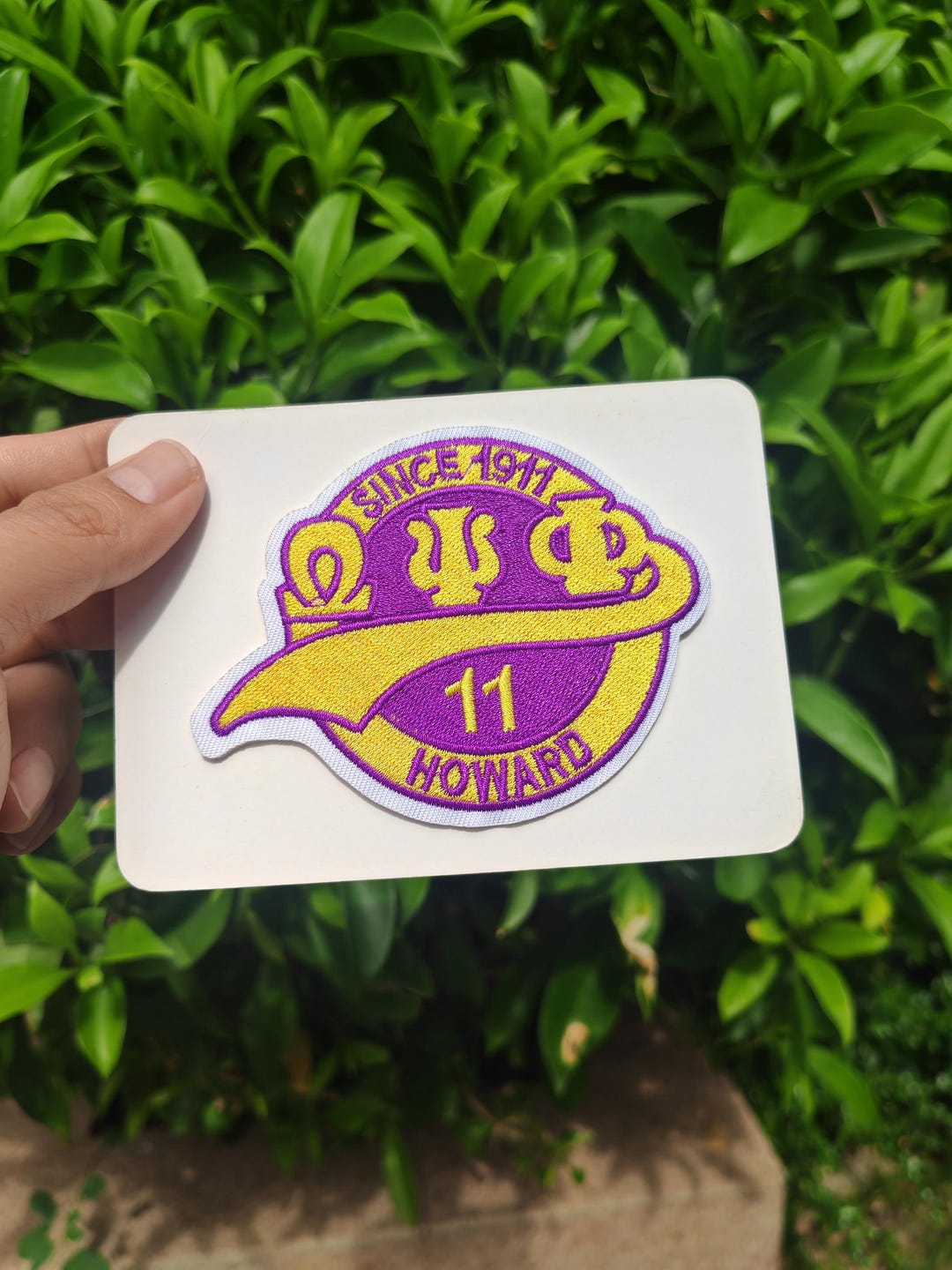 Omega Psi Phi Patch: Howard Since 1911, Fraternity Embroidered Patch - Etsy