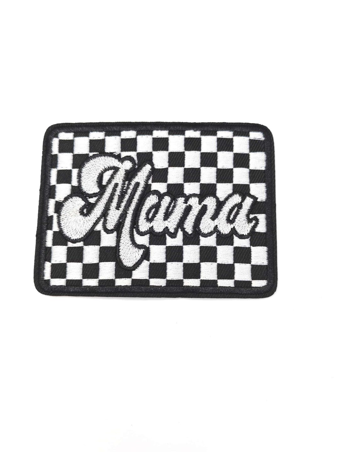 MAMA Embroidery Patch, Black&white MAMA Patch, Checkered MAMA Patch ...