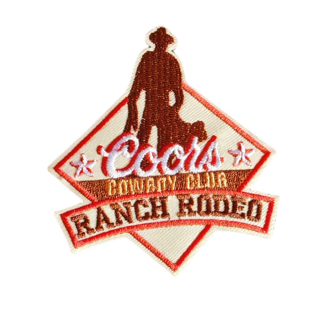Coors Cowboy Club Patch, Cowboy Patch, Cowboy Badge Patch, Ranch Rodeo Cowboy Club, Western ...