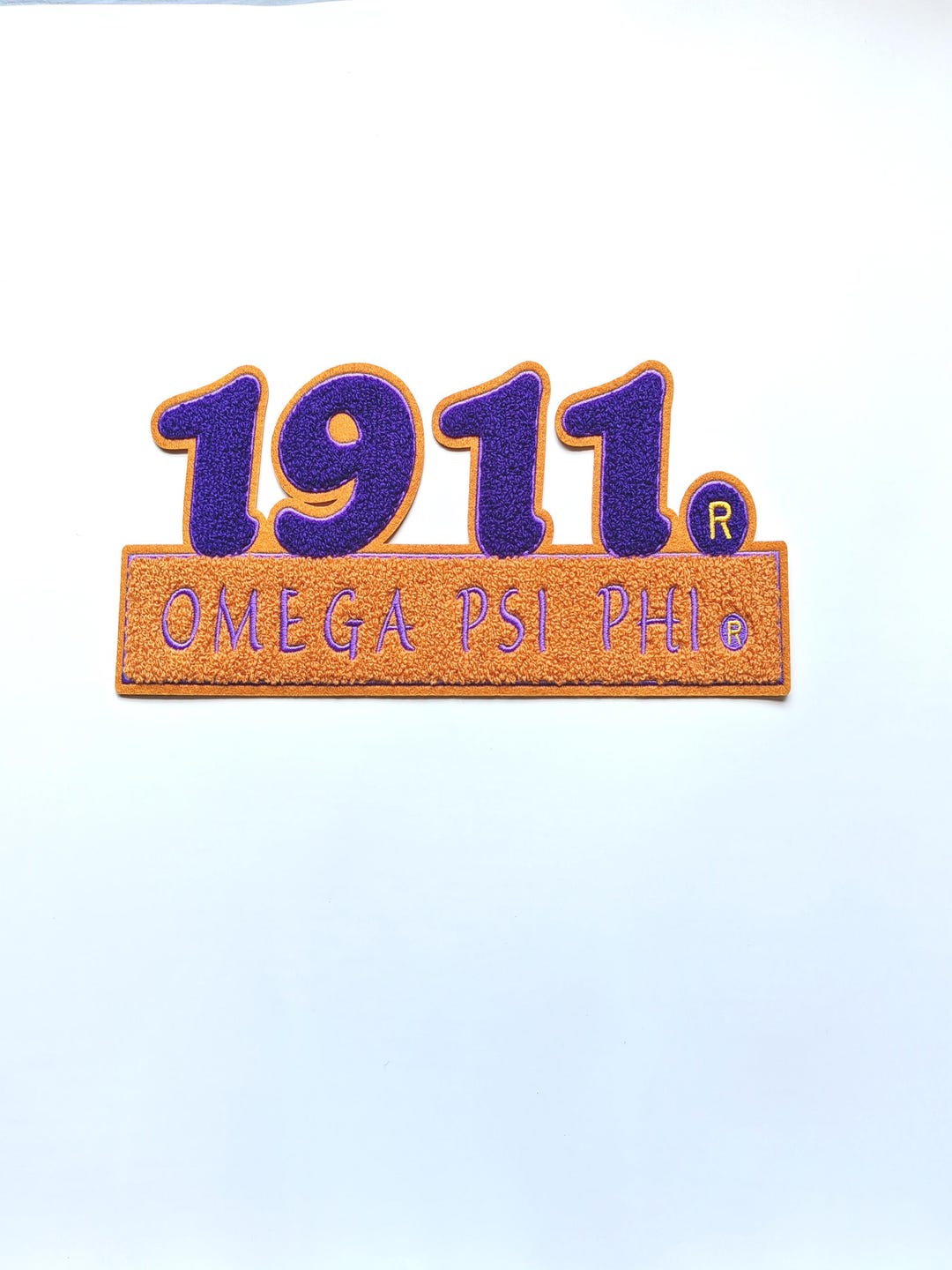 Omega Psi Phi Fraternity Patch: Chenille Letter, Iron-on (4.2x11 ...
