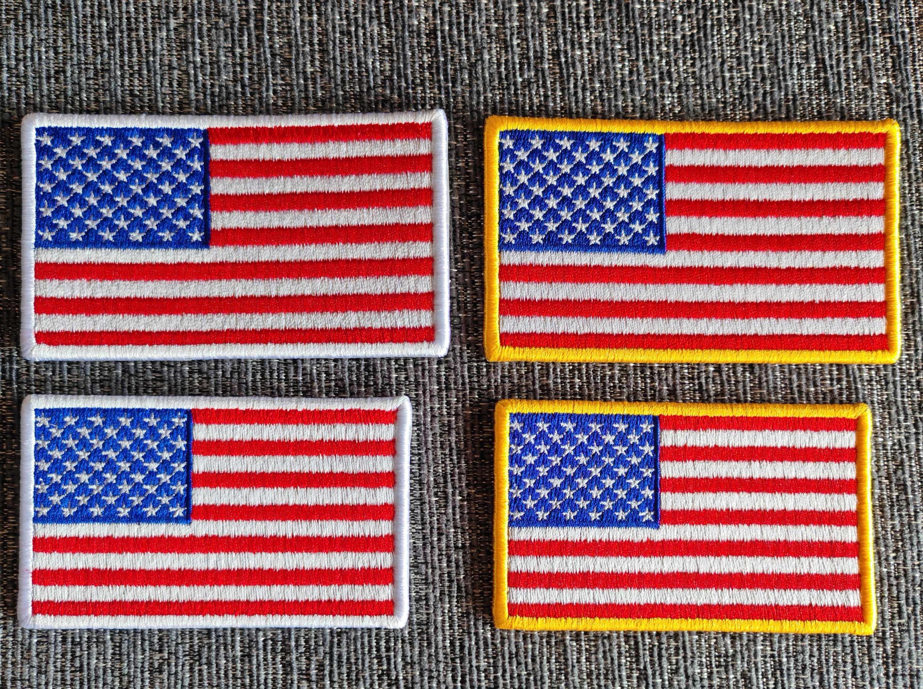 American Flag Embroidery Patch, USA Flag Patch, Iron on Patch, Applique ...