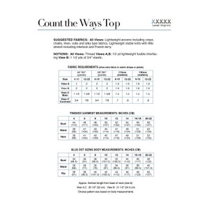 New! Count the Ways PDF Sewing Pattern - Etsy