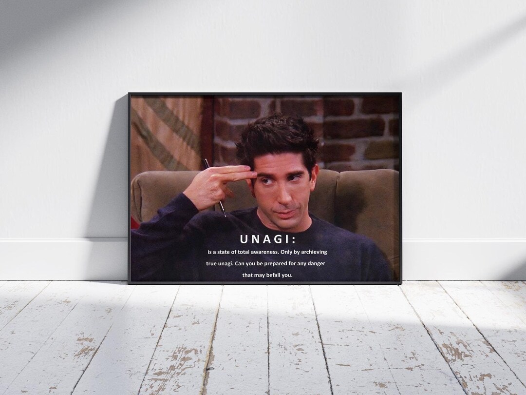 Unagi Poster - Exact Replica of the Vintage Poster on the FRIENDS TV ...