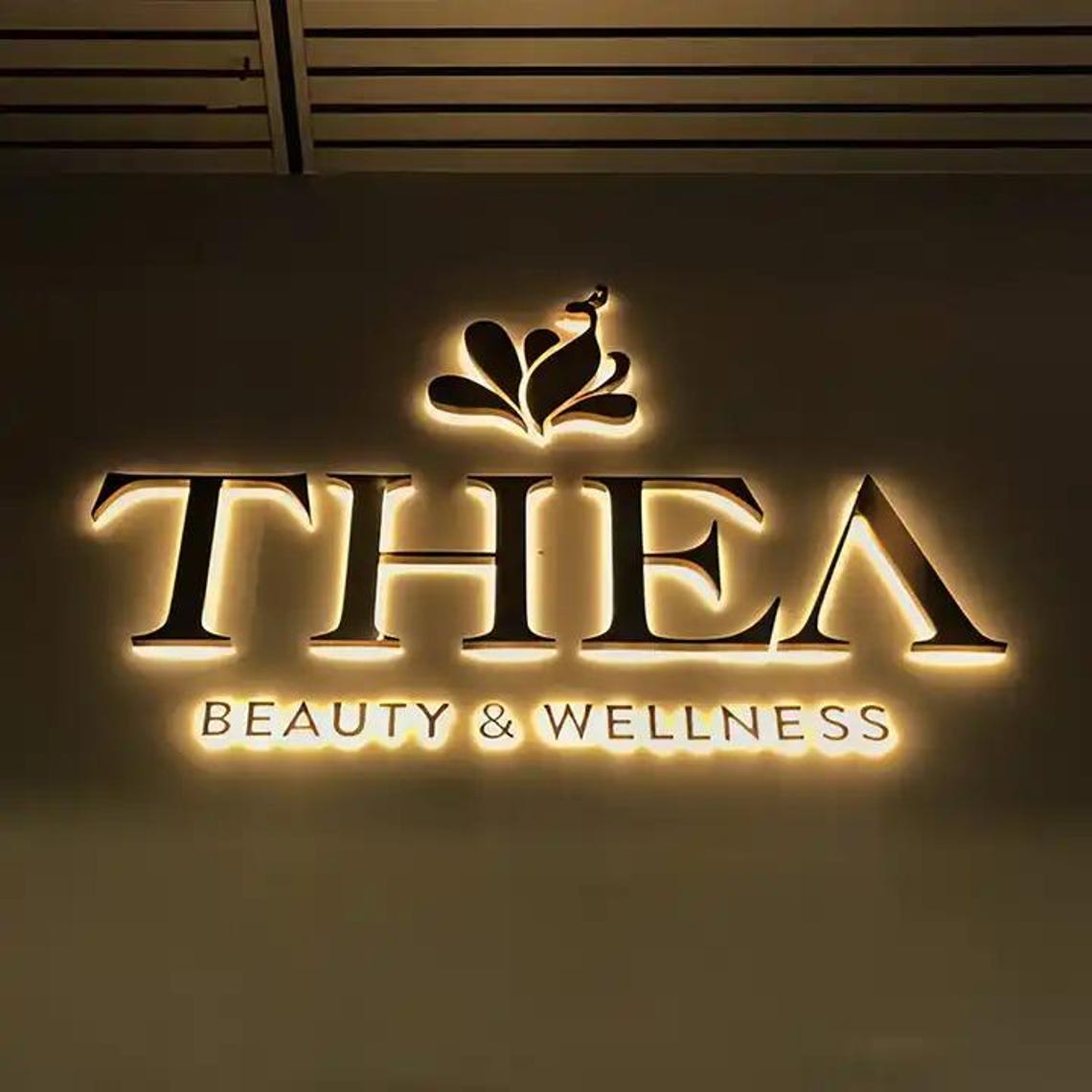 Laser Custom Logo, Signs Sign Salon Custom Cut Sign Metal Sign Cut ...
