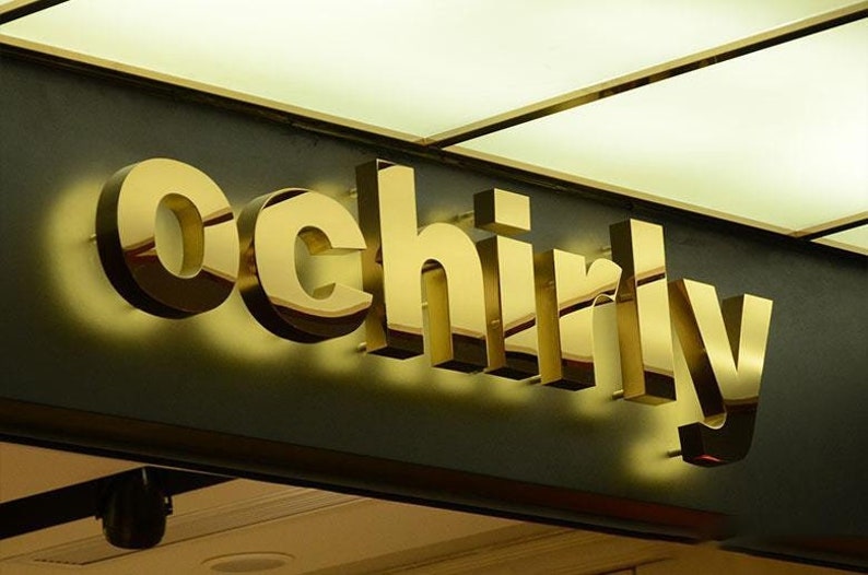 Custom Metal Backlit Sign | Reception Wall Sign | Spa Decor | LED ...