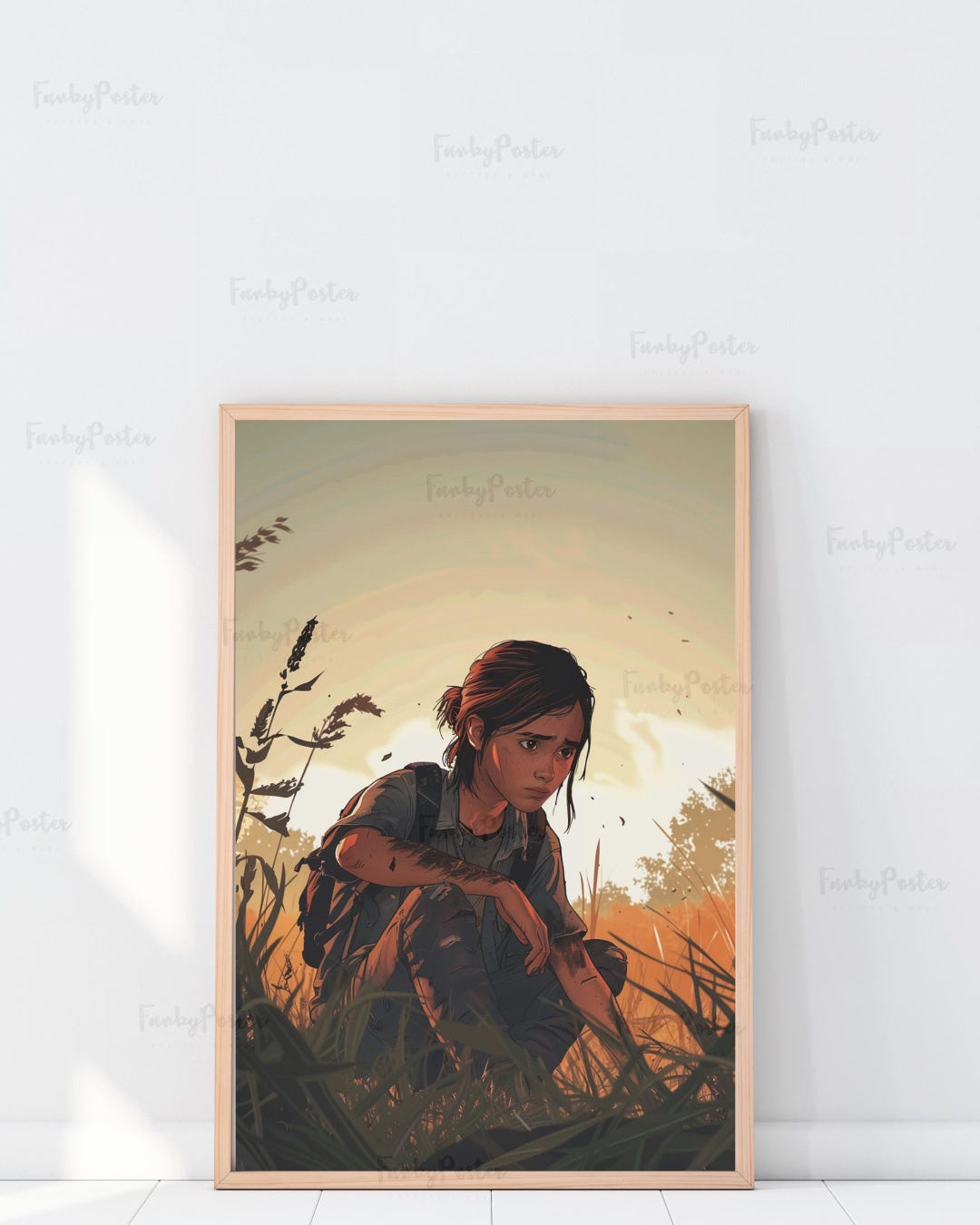 Ellie Poster the Last of Us Ghibli Style, Video Game Poster, Gamer Wall ...