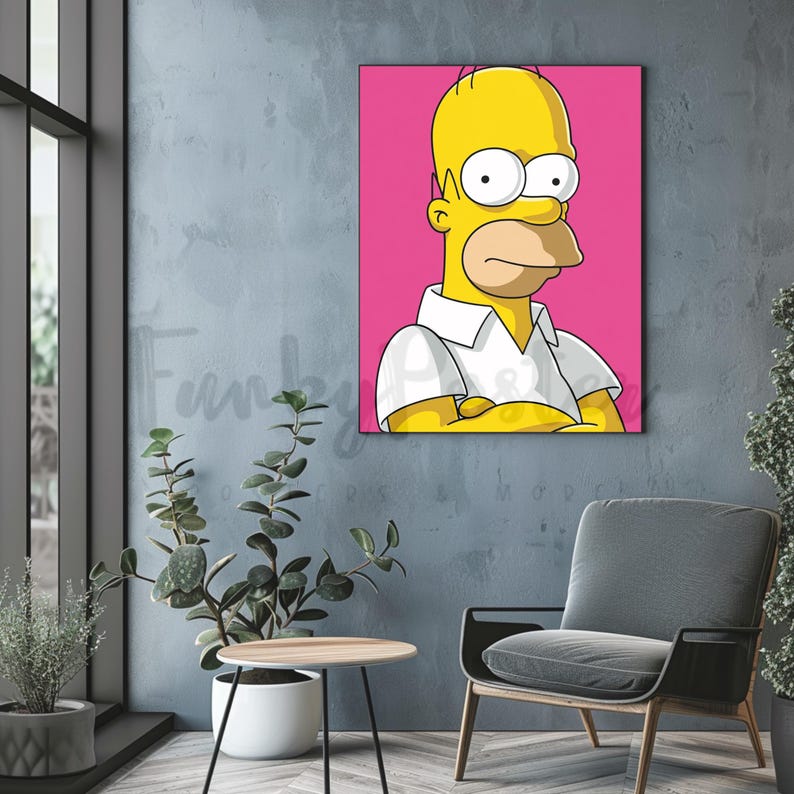 THE SIMPSONS POSTER Homer Simpson Poster, Cartoon Poster, Animation ...