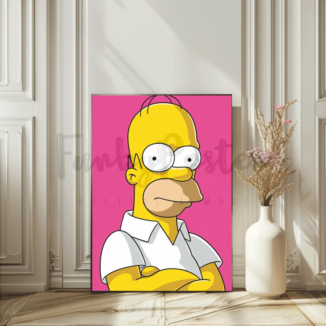 THE SIMPSONS POSTER Homer Simpson Poster, Cartoon Poster, Animation ...
