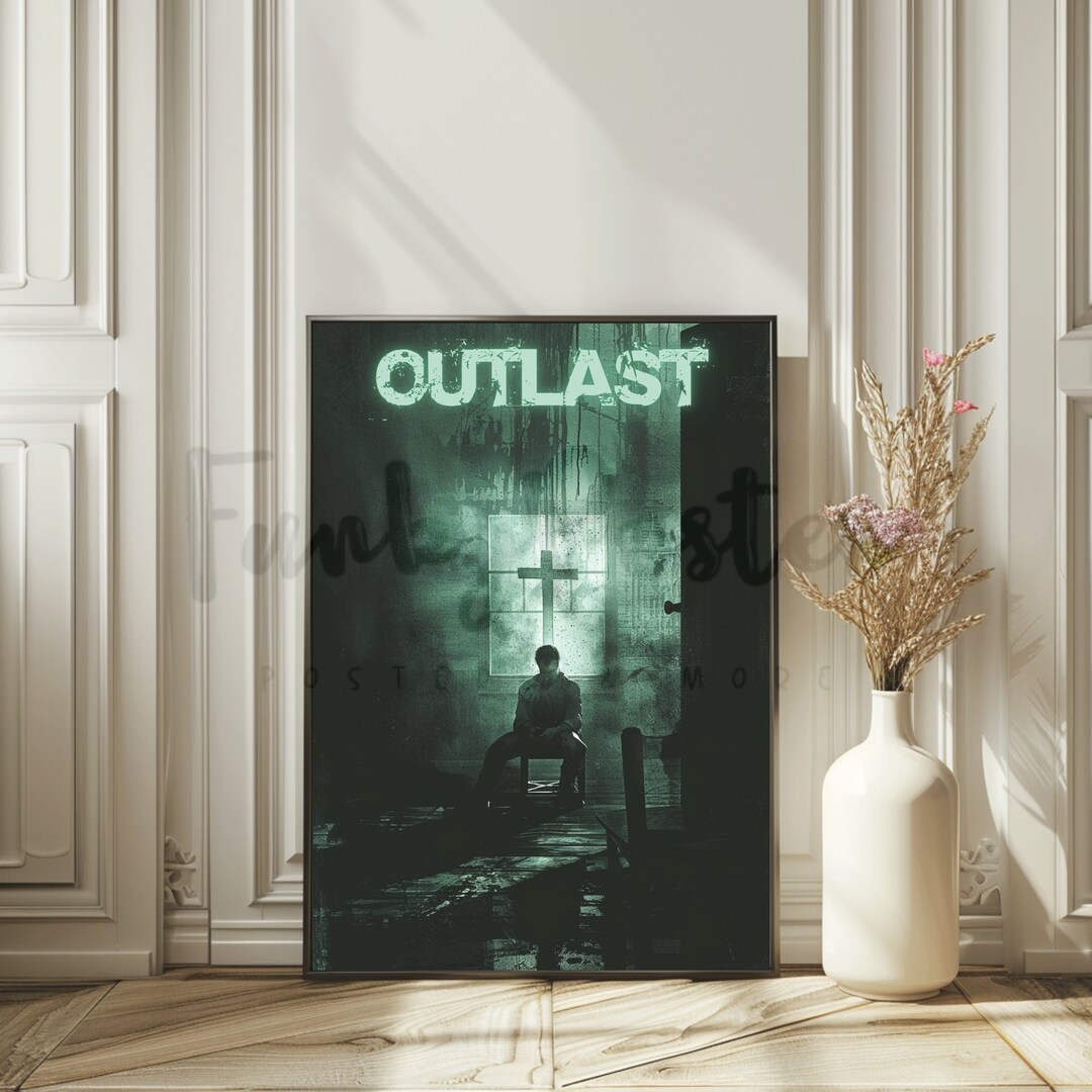 OUTLAST Poster | Sitting Silhouette - Illustration Art, Gothic, Horror ...
