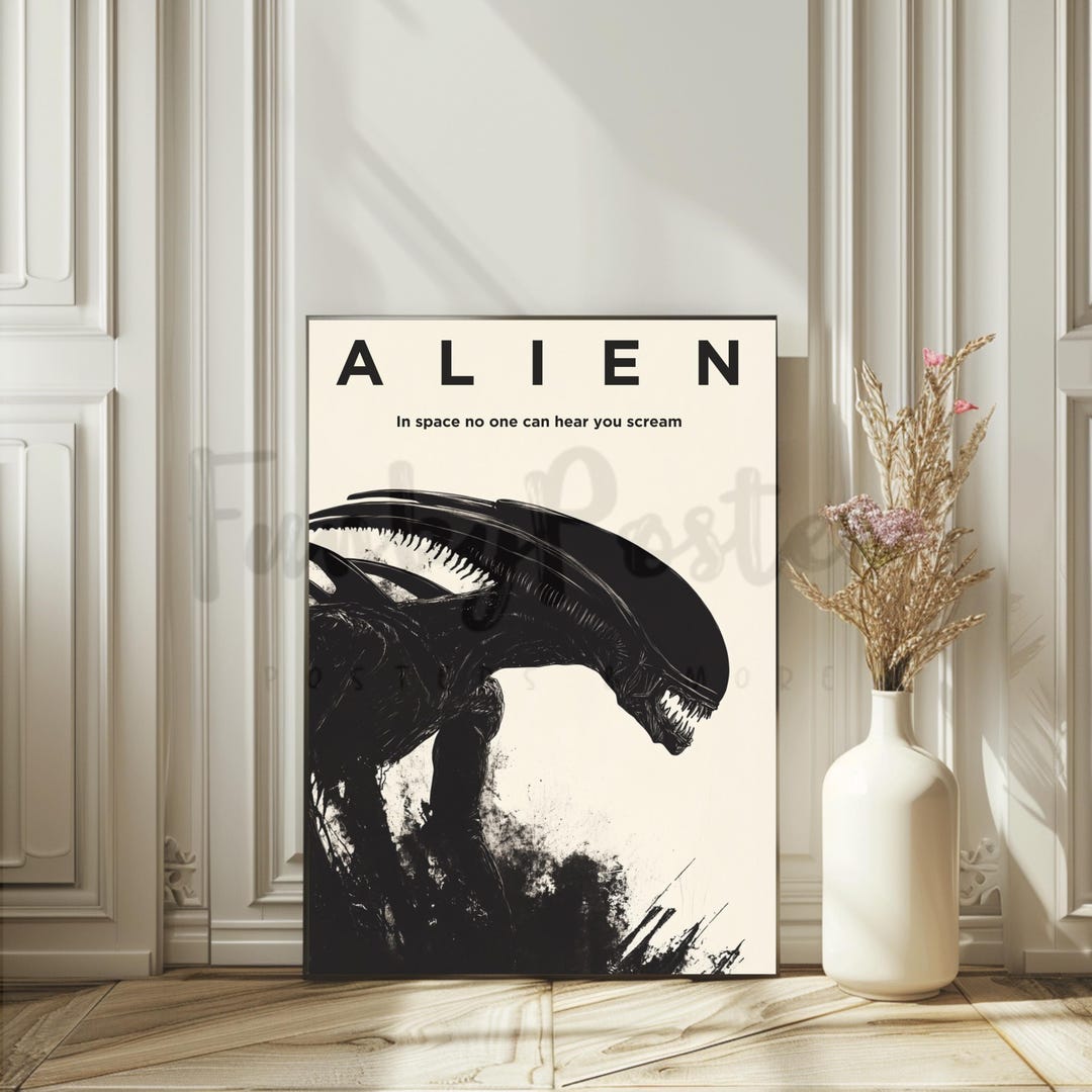 ALIEN MOVIE POSTER 1979 Minimalistic Style A Ridley Scott Film ...