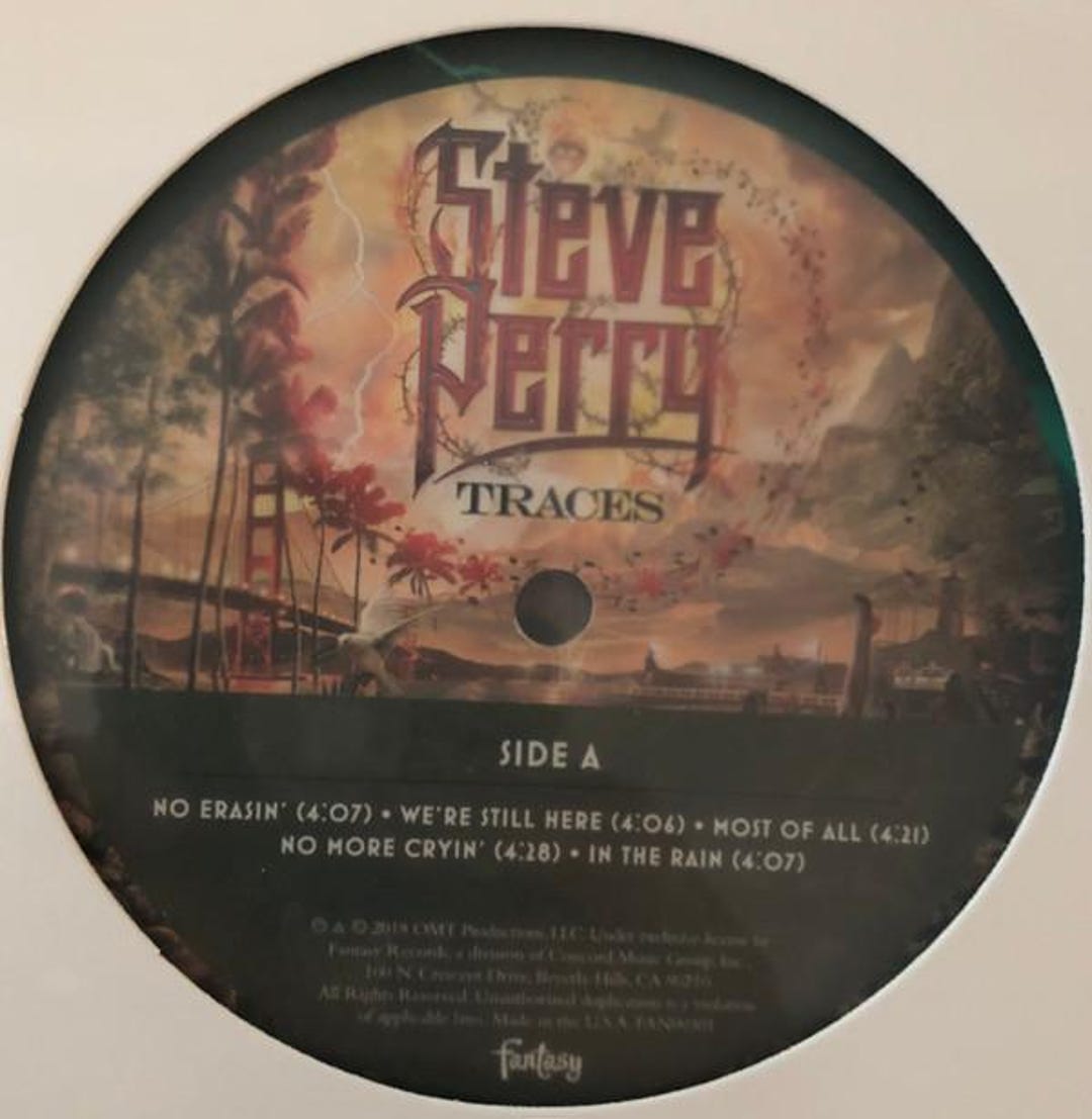 Steve Perry Traces Limited Edition, Reissue, Repress, Green Tree Marble ...