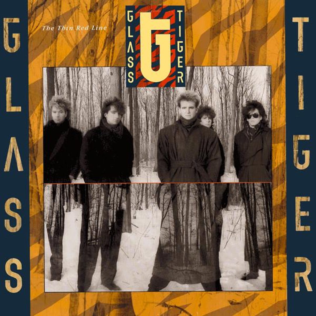 Glass Tiger the Thin Red Line Vinyl Record LP Album VGPLUS Cleaned With ...