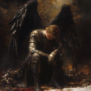 Fallen Angels Art Print Set - Dark Fantasy Digital Wall Art Pack - Etsy