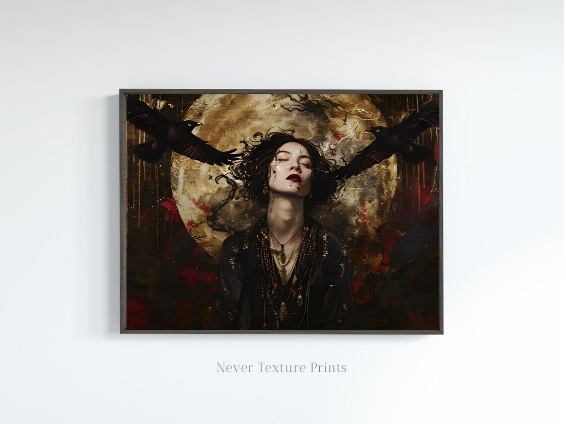 Lilith-gothic Subrreallism Digital Art Print - Wall Art - High ...