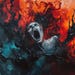 Screaming Void - Abstract Horror Digital Art Print, Surreal Nightmare ...
