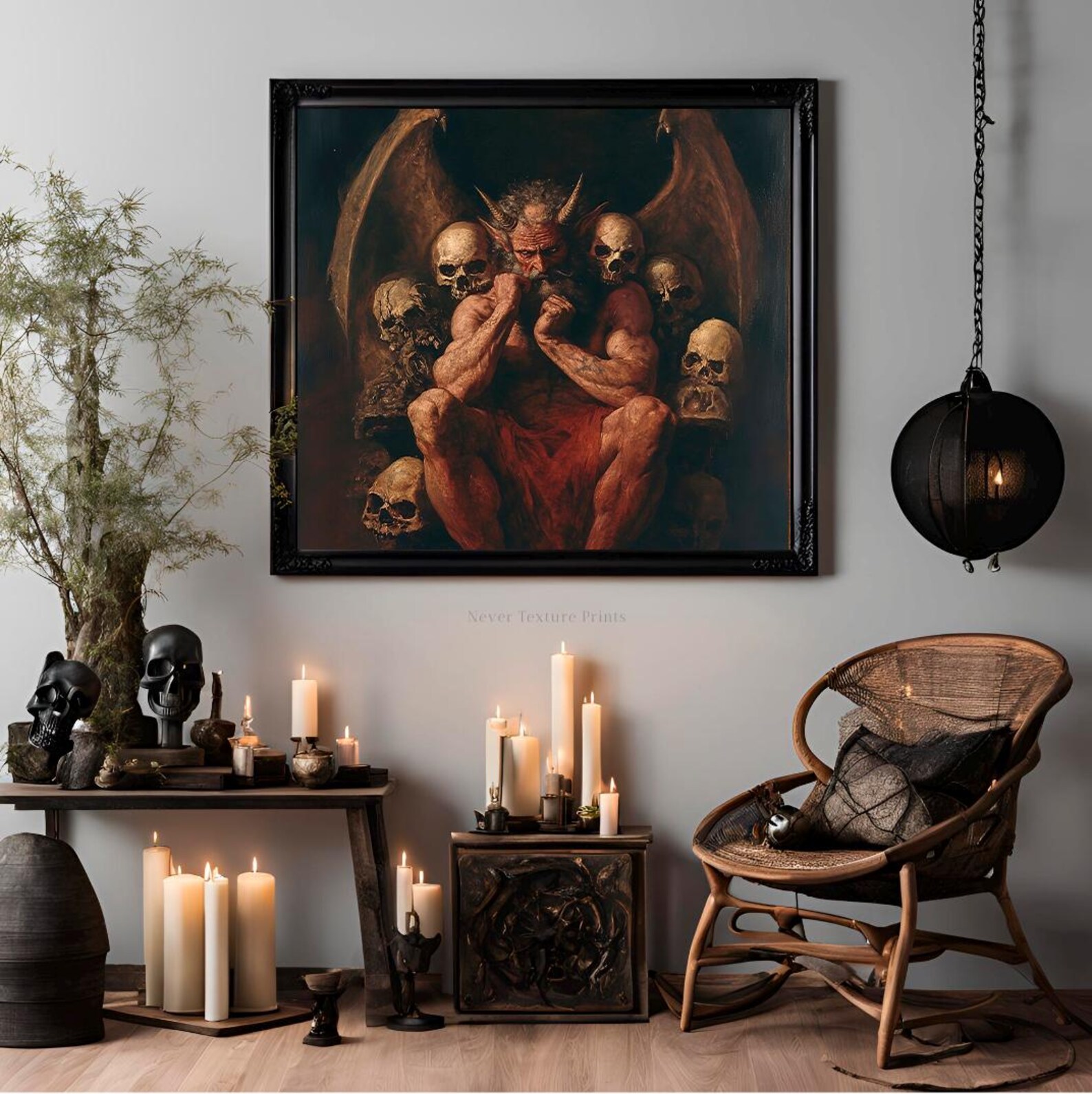 Throne of the Damned - Gothic Horror Art Digital Art Print - Wall Art ...