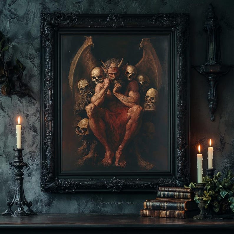 Throne of the Damned - Gothic Horror Art Digital Art Print - Wall Art ...