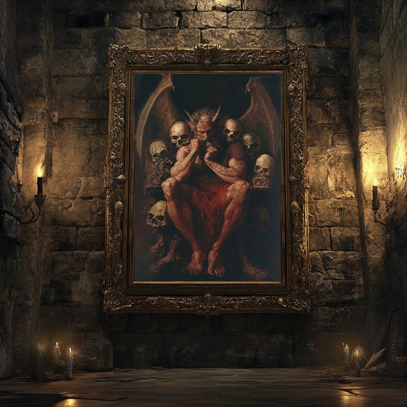 Throne of the Damned - Gothic Horror Art Digital Art Print - Wall Art ...