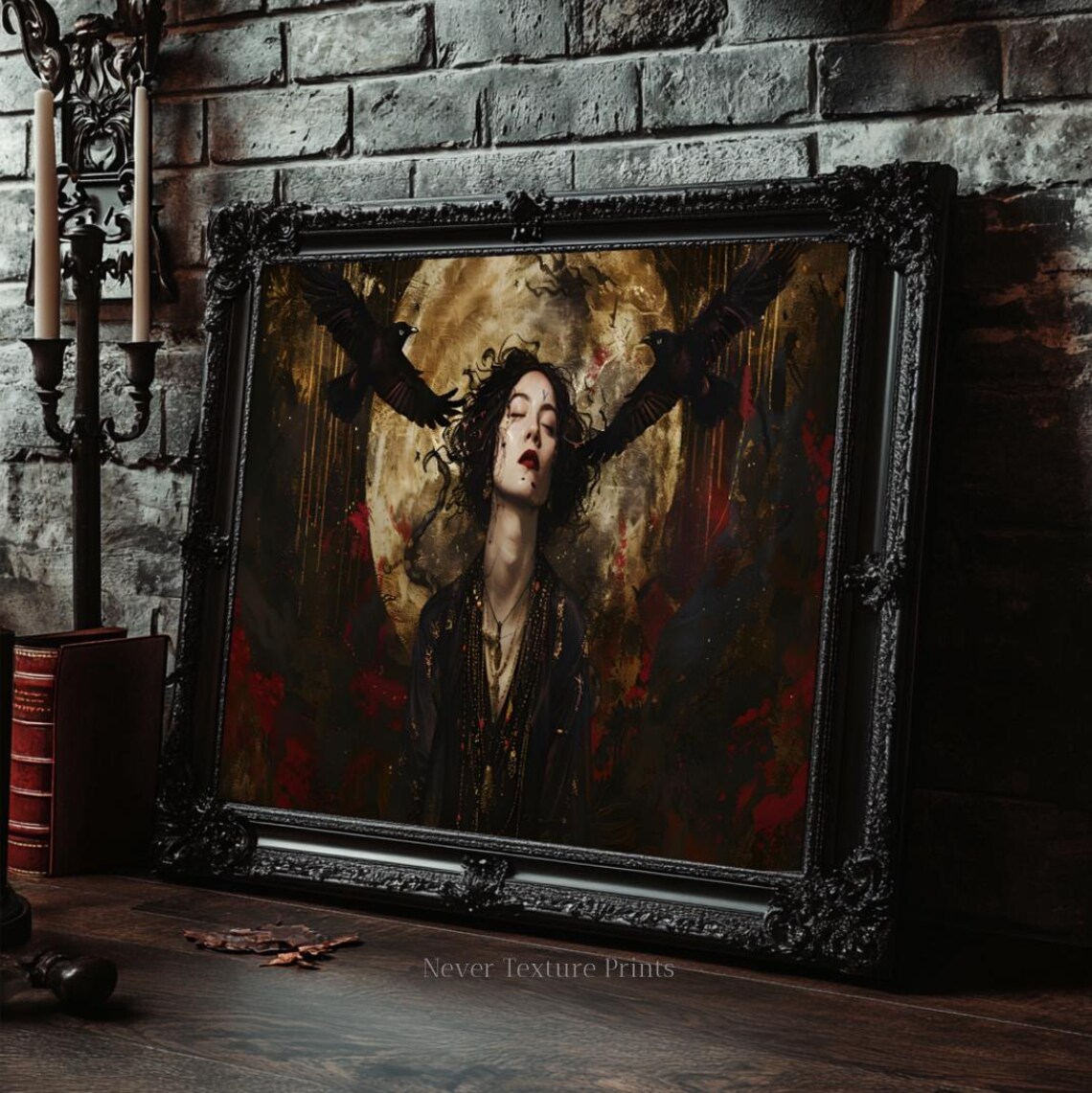 Lilith-gothic Subrreallism Digital Art Print - Wall Art - High ...