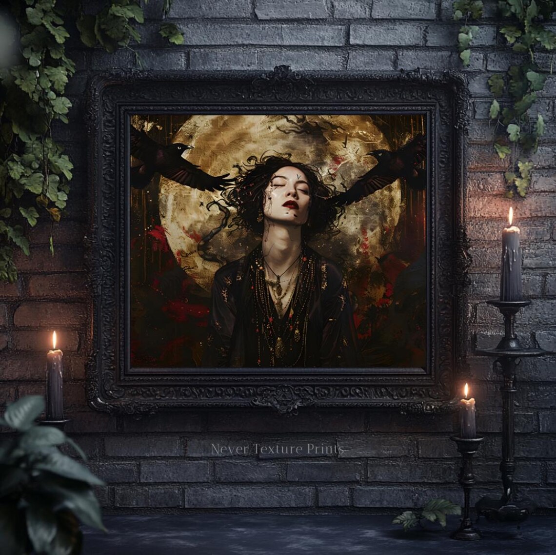 Lilith-gothic Subrreallism Digital Art Print - Wall Art - High ...