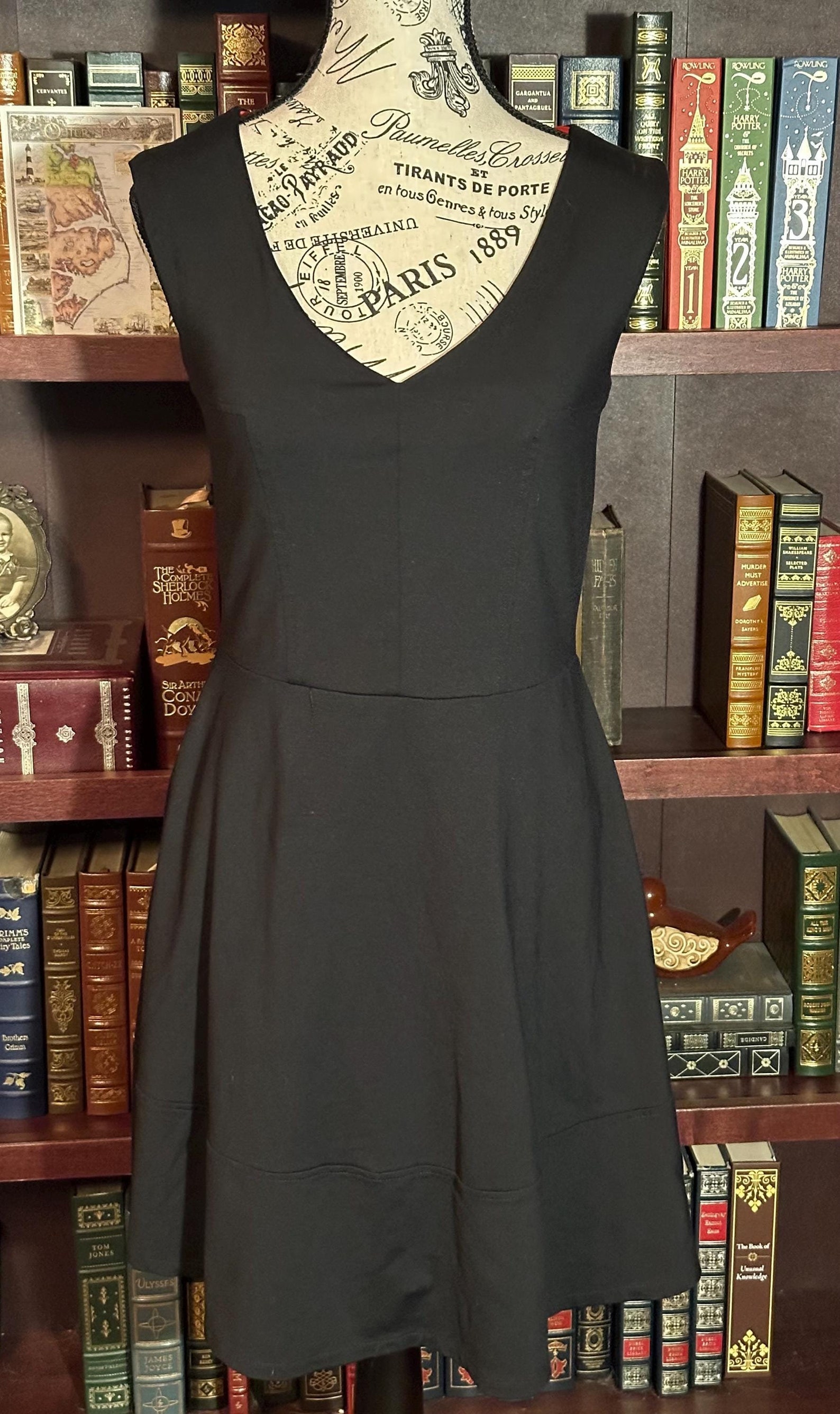 Vintage Cynthia Rowley Solid Black A-line Cocktail Dress - Small - Etsy