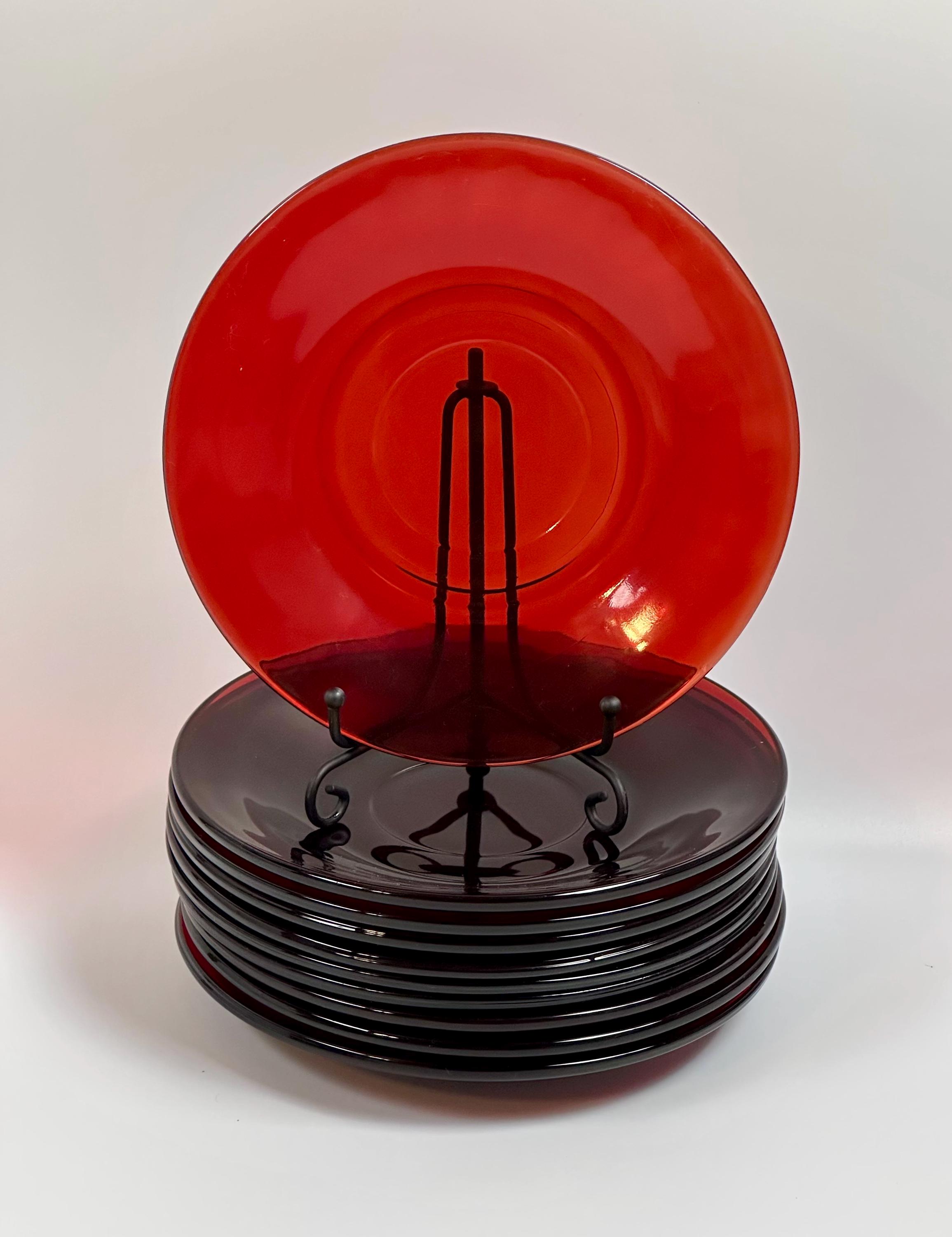 Set of 26 Pieces - Depression Glass - Royal Red Ruby - Anchor Hocking ...