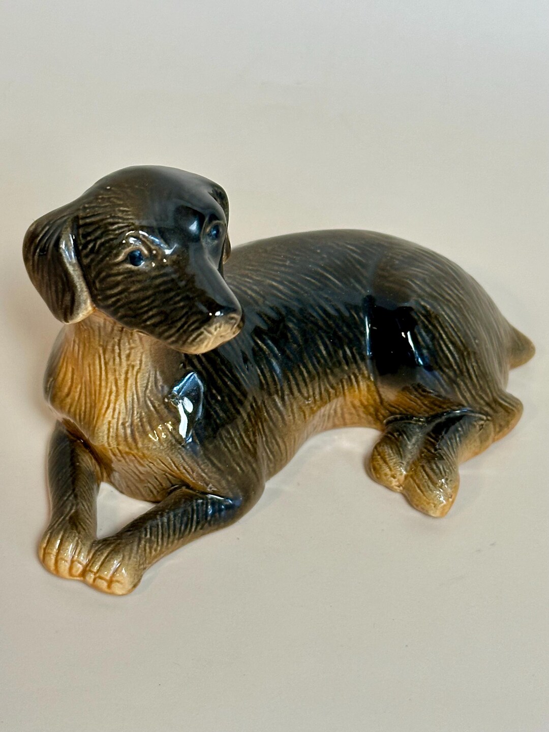 Vintage Ceramic Brown Labrador Dog Figurine. Exquisite Detailing on Fur ...