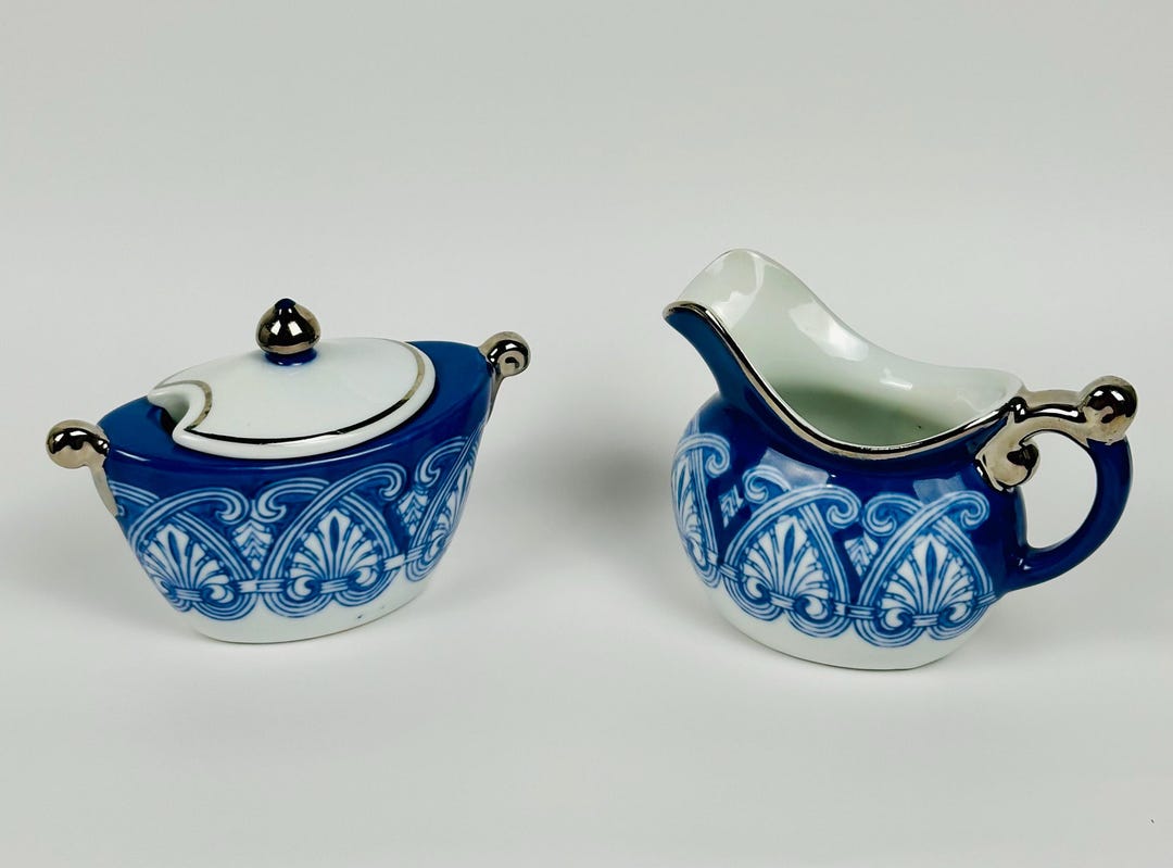 Set of 2 Vintage Mid Century Bombay China Sugar Bowl and Creamer - Etsy