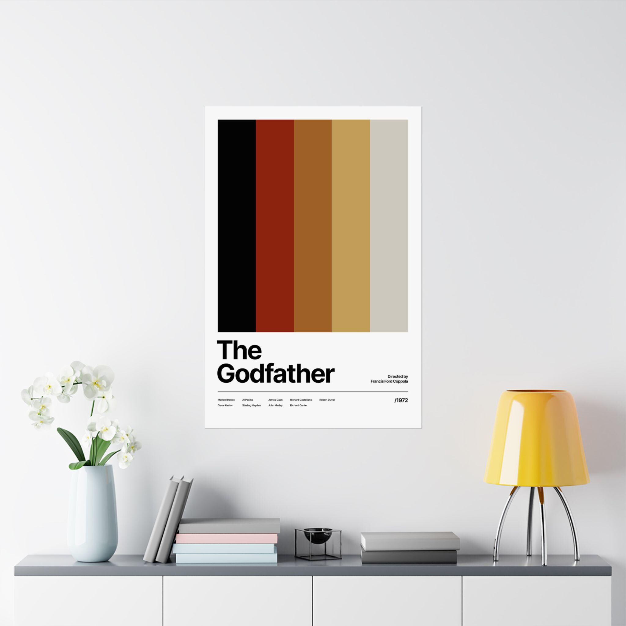 The Godfather Movie Color Palette Poster Minimalist Movie Art for Home ...