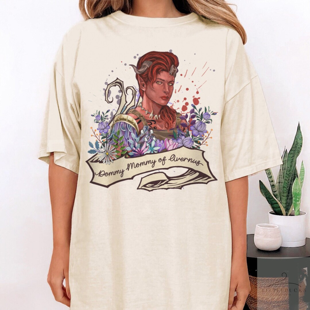 Karlach Dommy Mommy of Avernus Boho Comfort Colors Tshirt, Baldur's ...