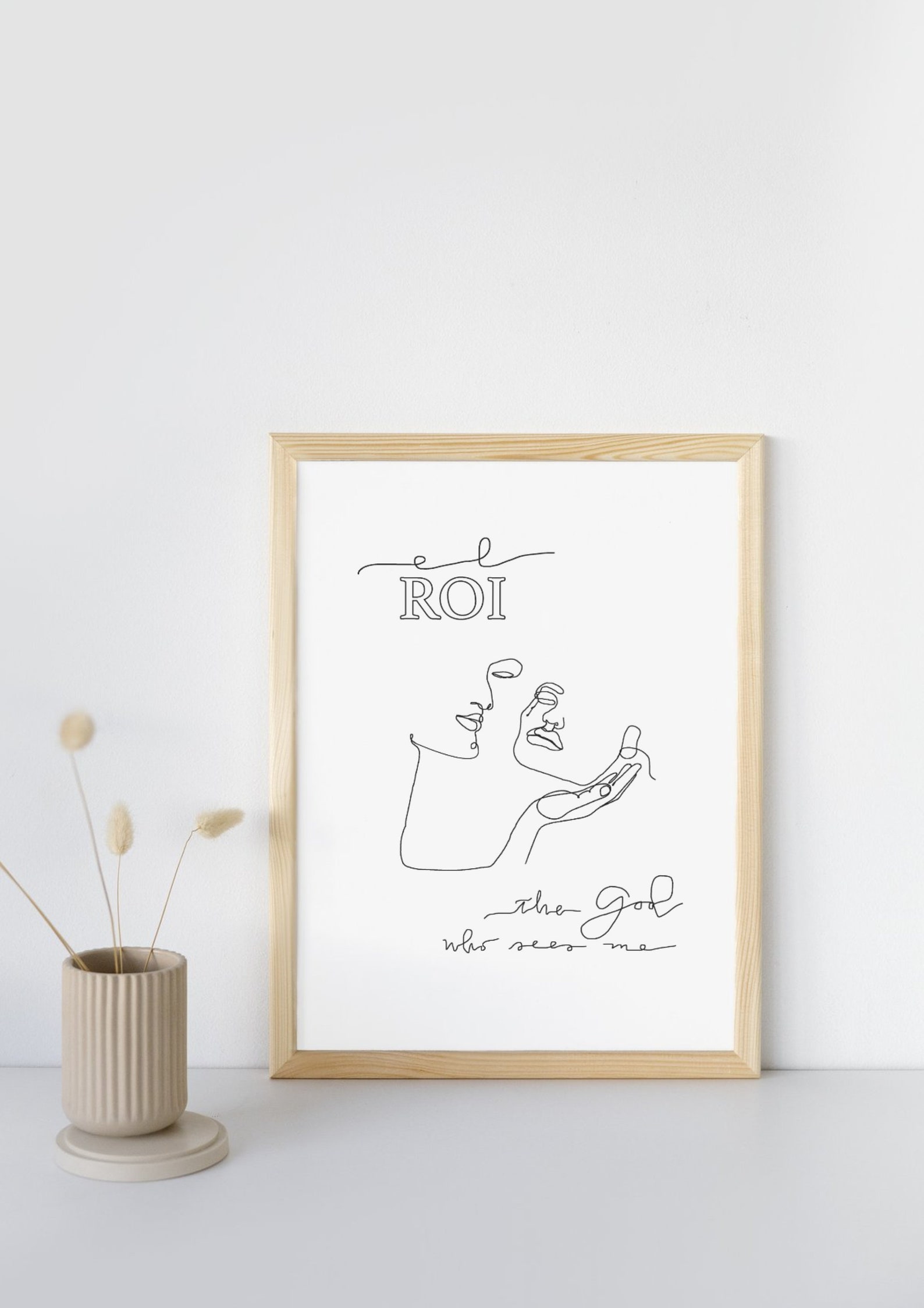 Names of God One Line Art Set of 8, Biblical Christian Printable Art ...