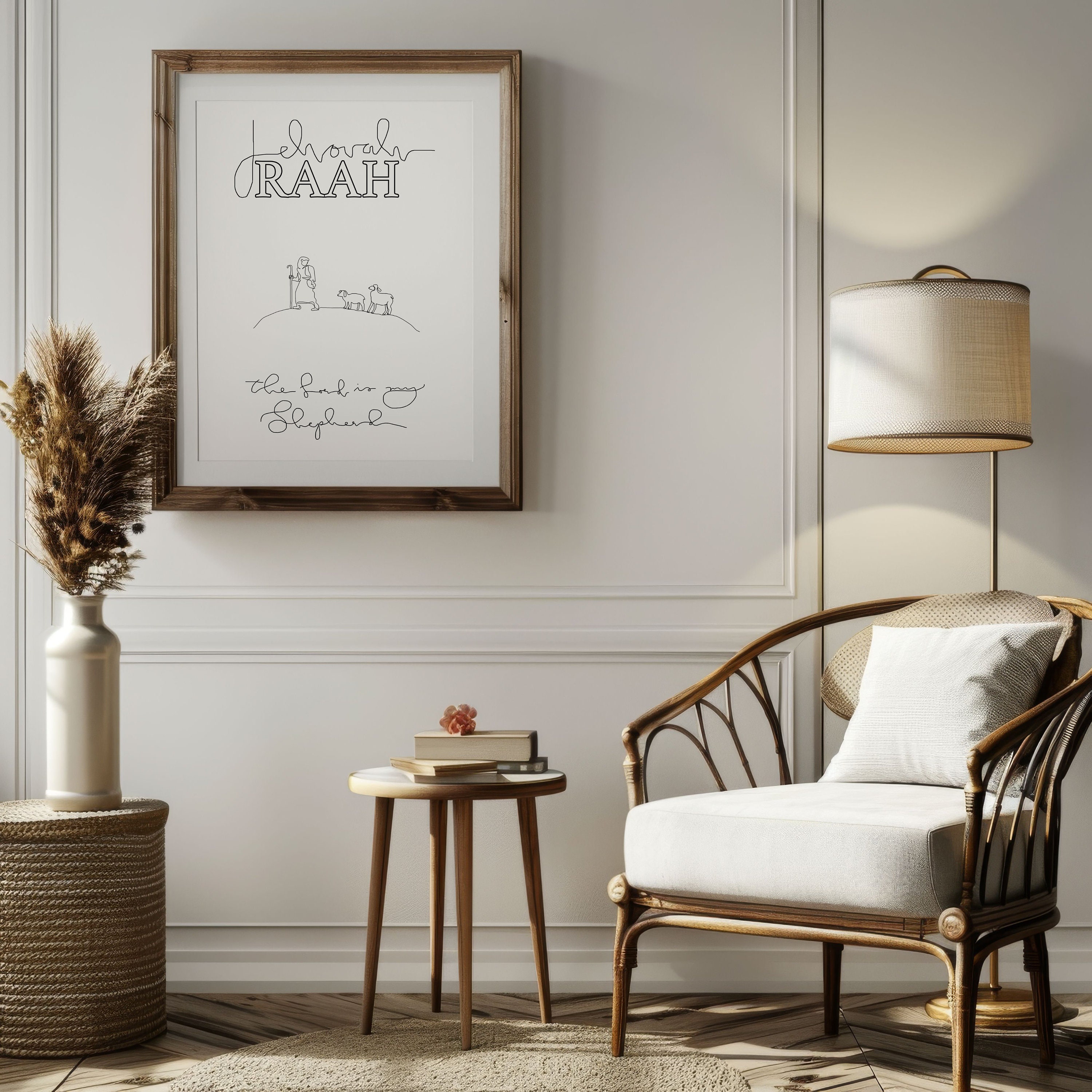 Names of God One Line Art Set of 8, Biblical Christian Printable Art ...