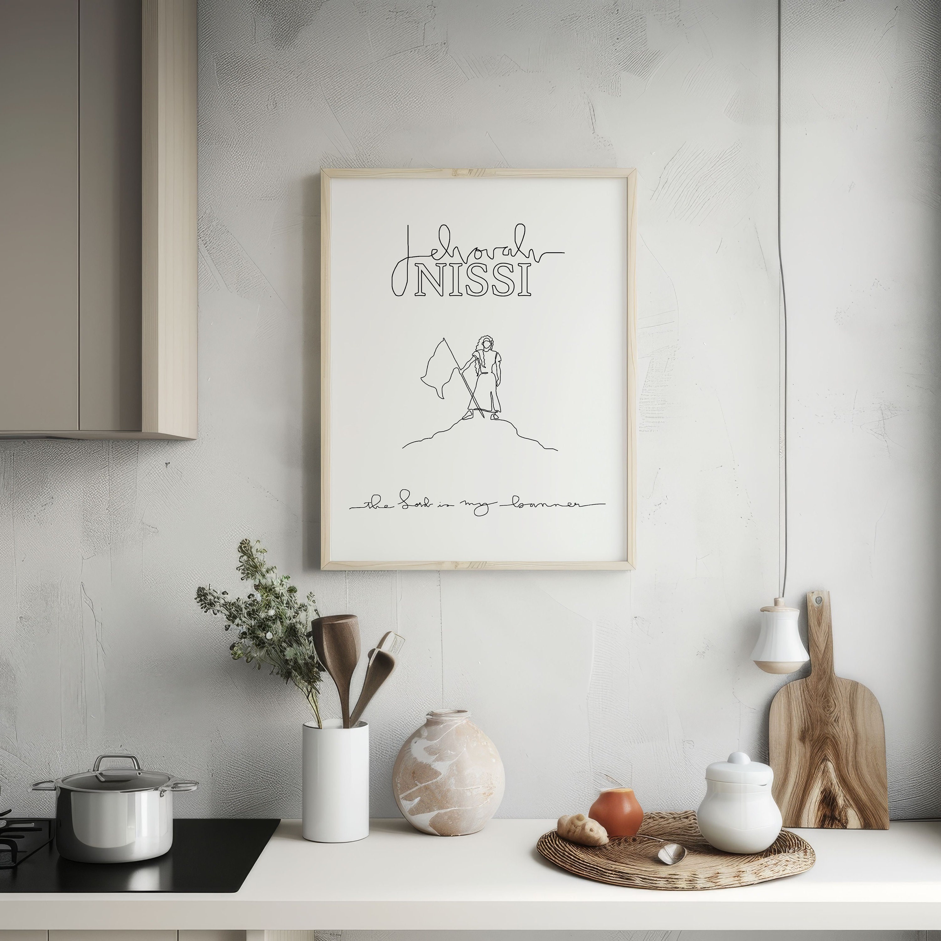 Names of God One Line Art Set of 8, Biblical Christian Printable Art ...