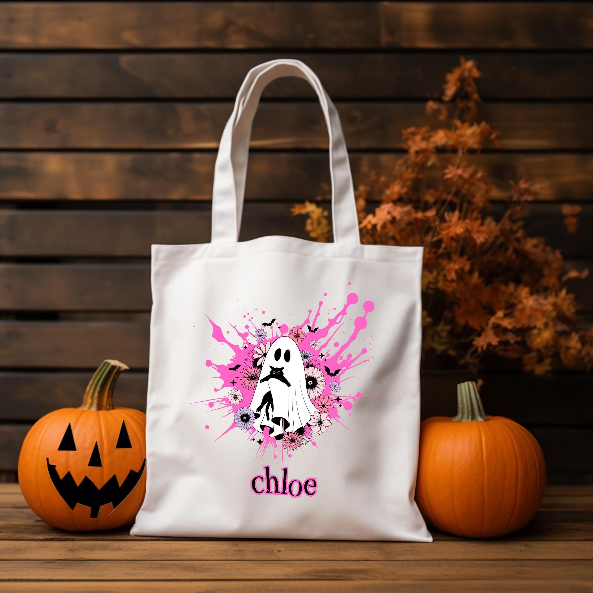 Trick or Treat Bags Personalized Personalized Halloween Tote Bag Trick ...