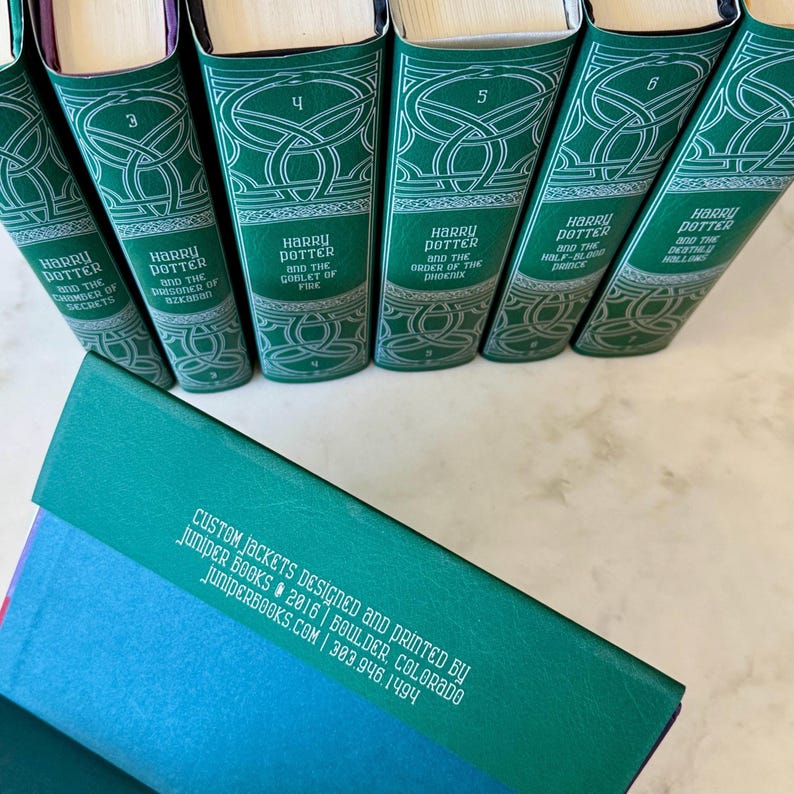 COMPLETE SET Harry Potter by JK Rowling Scholastic Book Set W/ Juniper ...