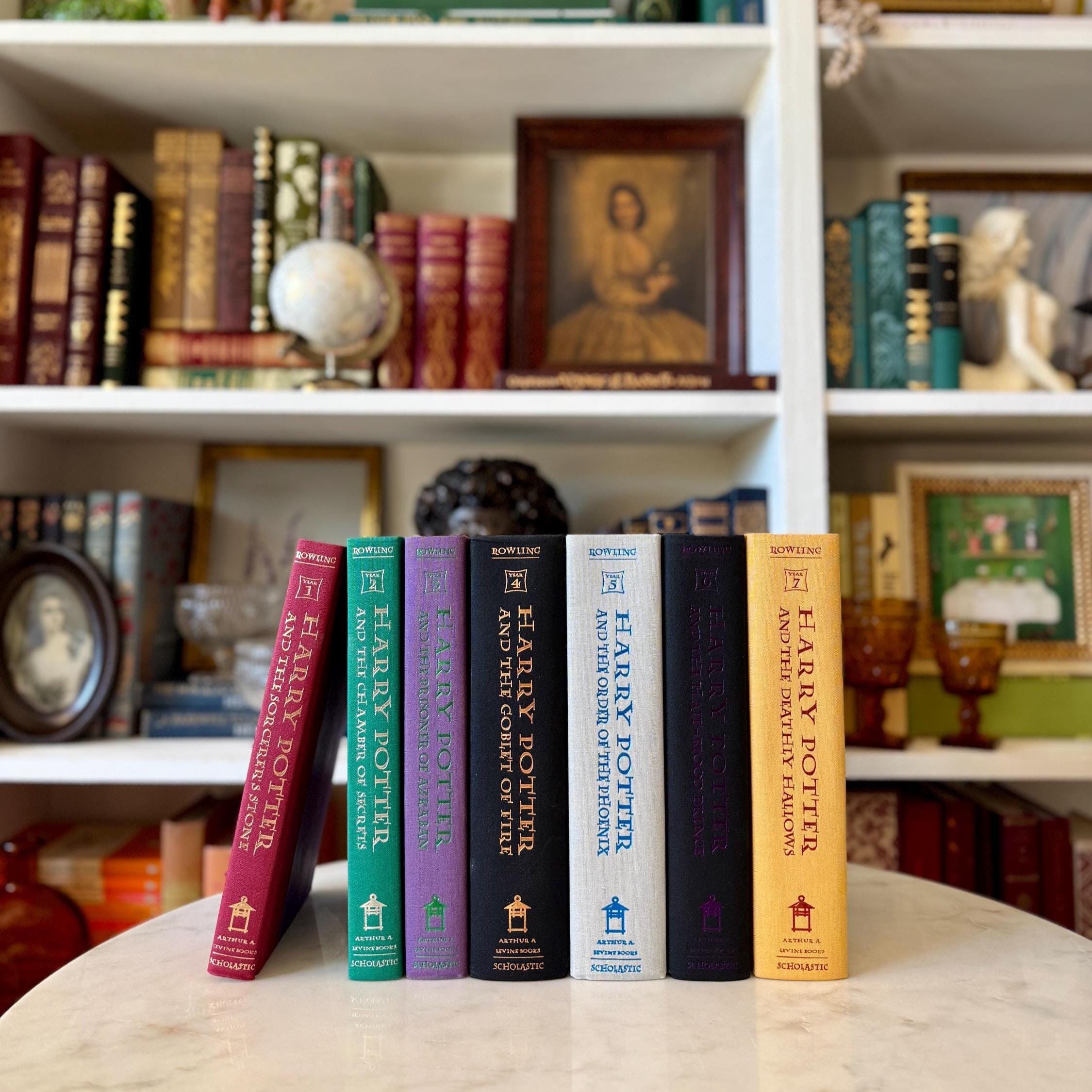 COMPLETE SET Harry Potter by JK Rowling Scholastic Book Set W/ Juniper ...