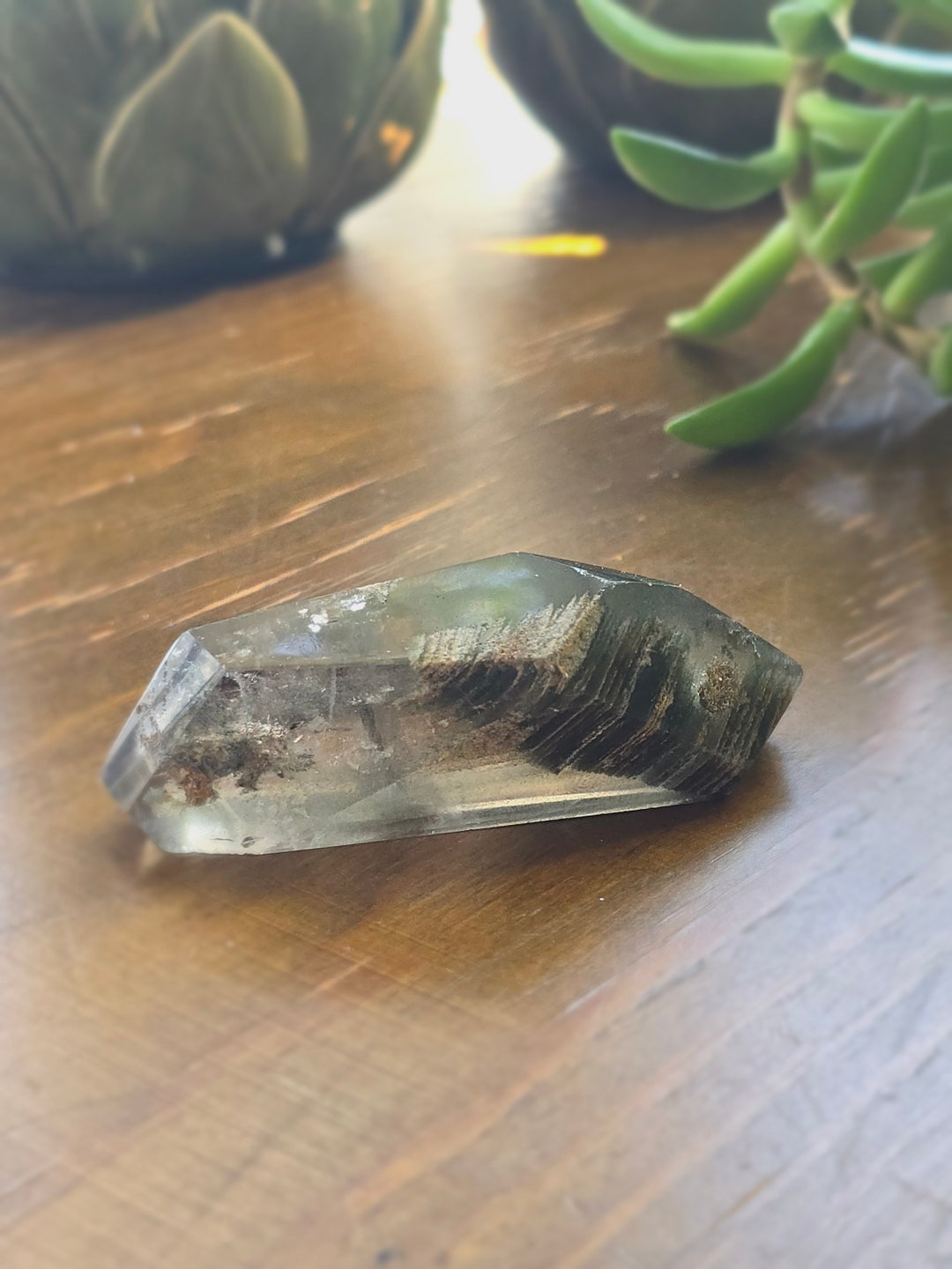 Beautiful Garden Quartz (lodolite) With Amazing Inclusions. Gift, Home ...