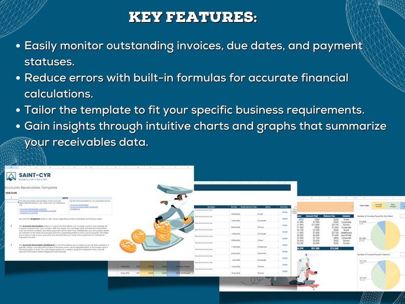 Accounts Receivables Tracker Template - Etsy