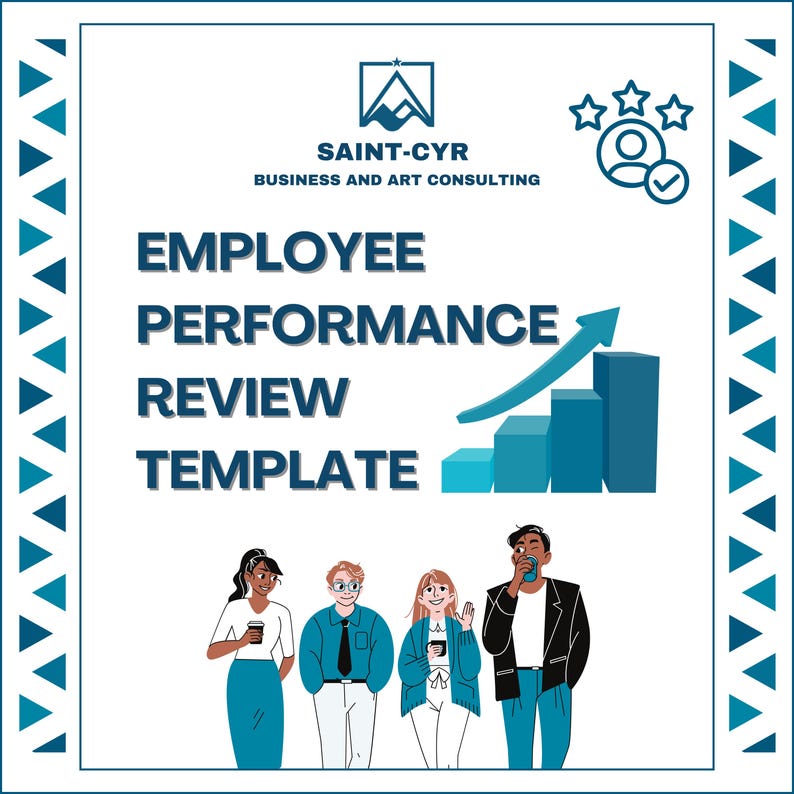 Employee Performance Evaluation Digital Template by Saint-cyr Business ...
