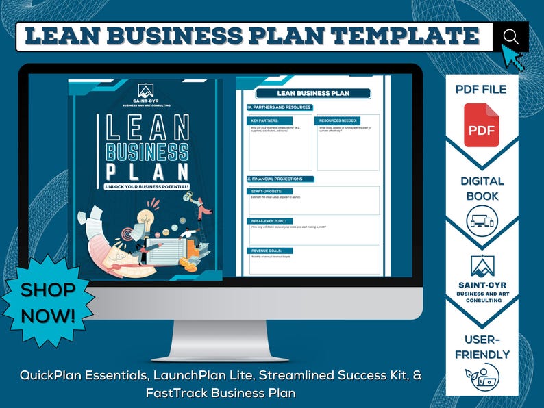 Lean Business Plan Template - Etsy
