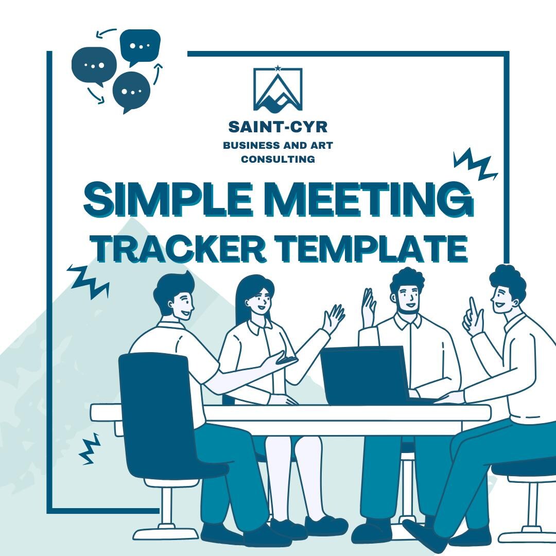 Meetings Tracker Template - Etsy